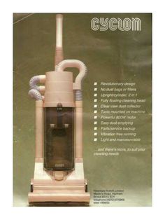 Made up in Britain: Cyclonic Vacuum Cleaner : James Dyson 1982
